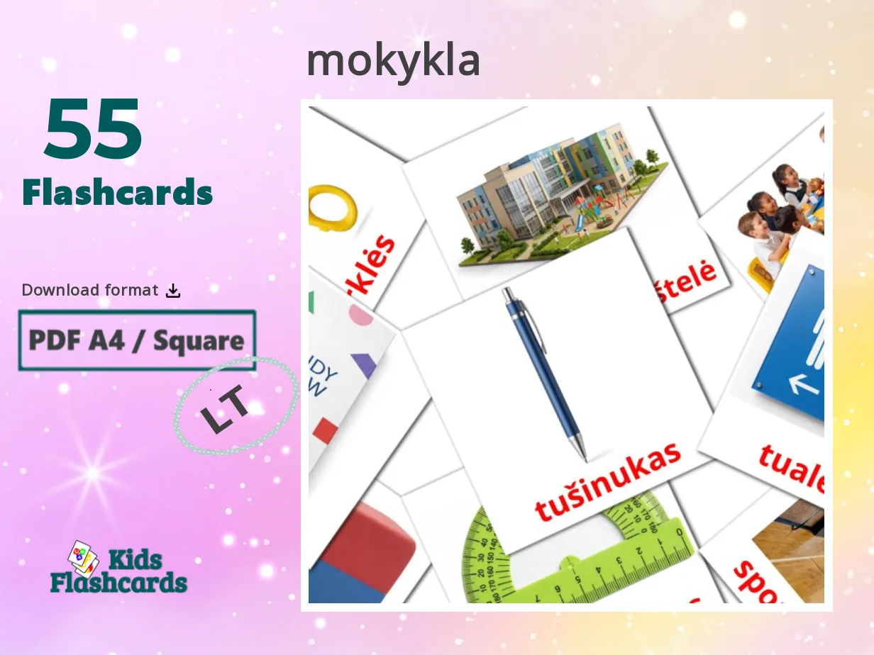 18 FREE Lithuanian School Flashcards | PDF