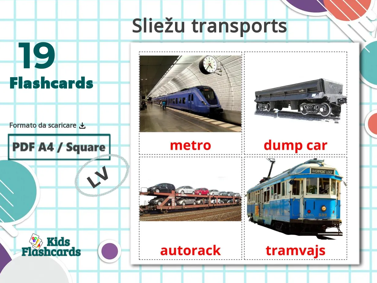19 Flashcard GRATUITE sui Trasporto ferroviario in 4 Formati PDF ...