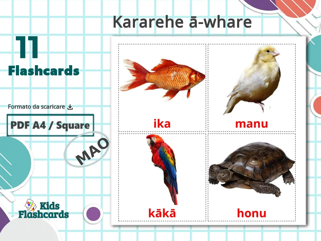 11 Flashcard GRATUITE sui Animali Domestici in 4 Formati PDF | Immagini ...