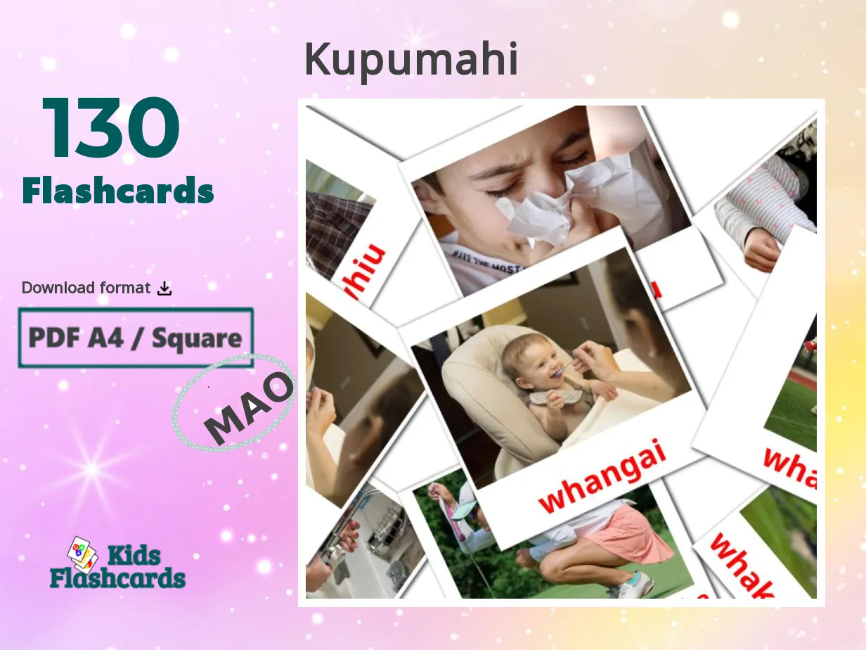 130 FREE Maori Verbs Flashcards | PDF