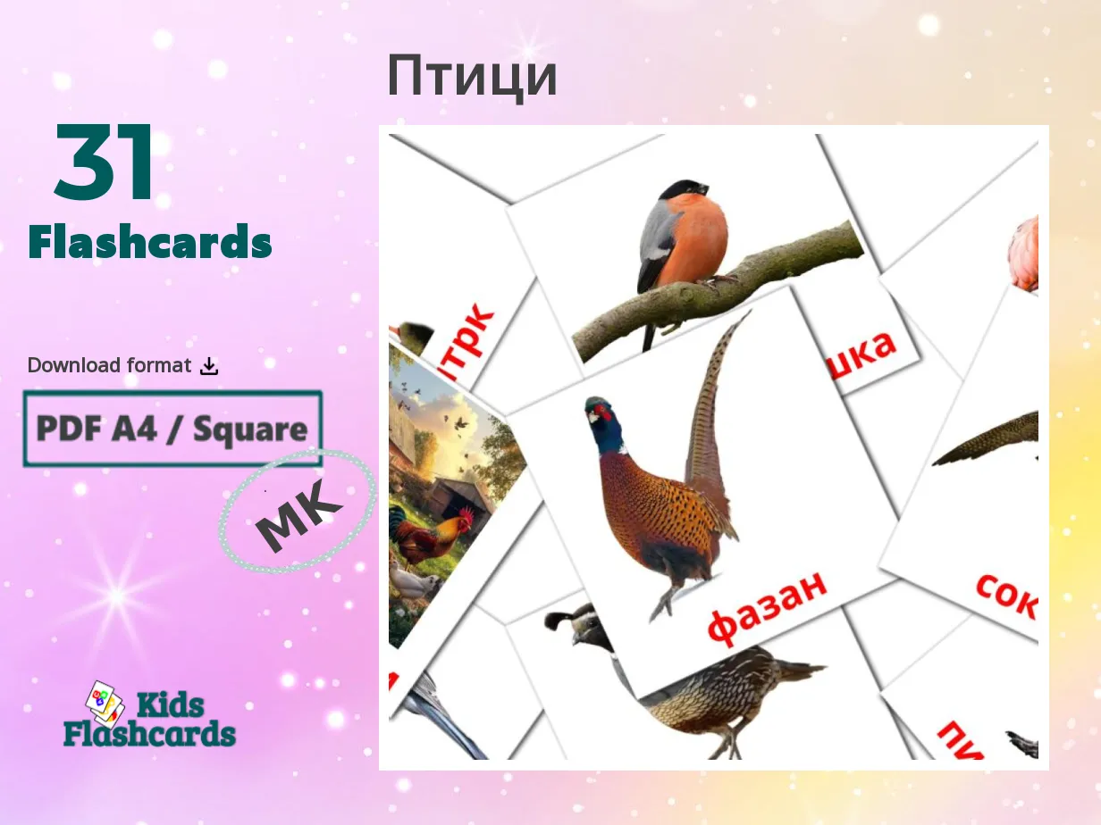 31 FREE Macedonian Birds Flashcards | PDF