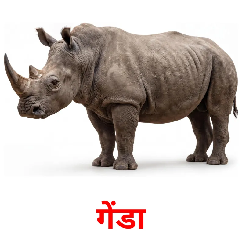 21 FREE Jungle animals Flashcards | PDF | Marathi Words