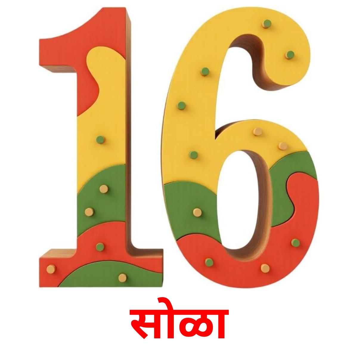 20 Printable Numbers (1-20) Flashcards in Marathi (Free PDF)