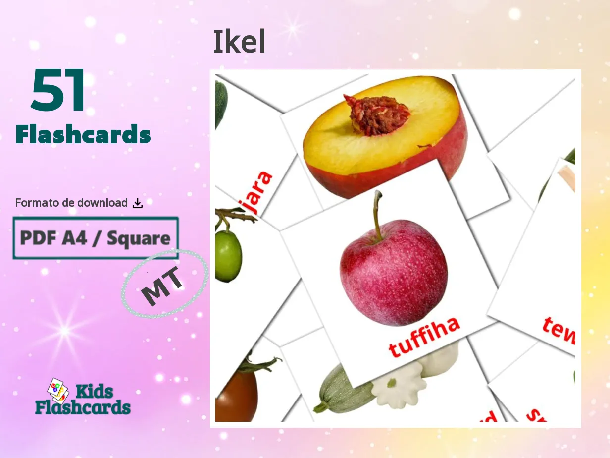 51 Flashcards de Comida GRÁTIS em Maltês | 4 PDFs imprimíveis