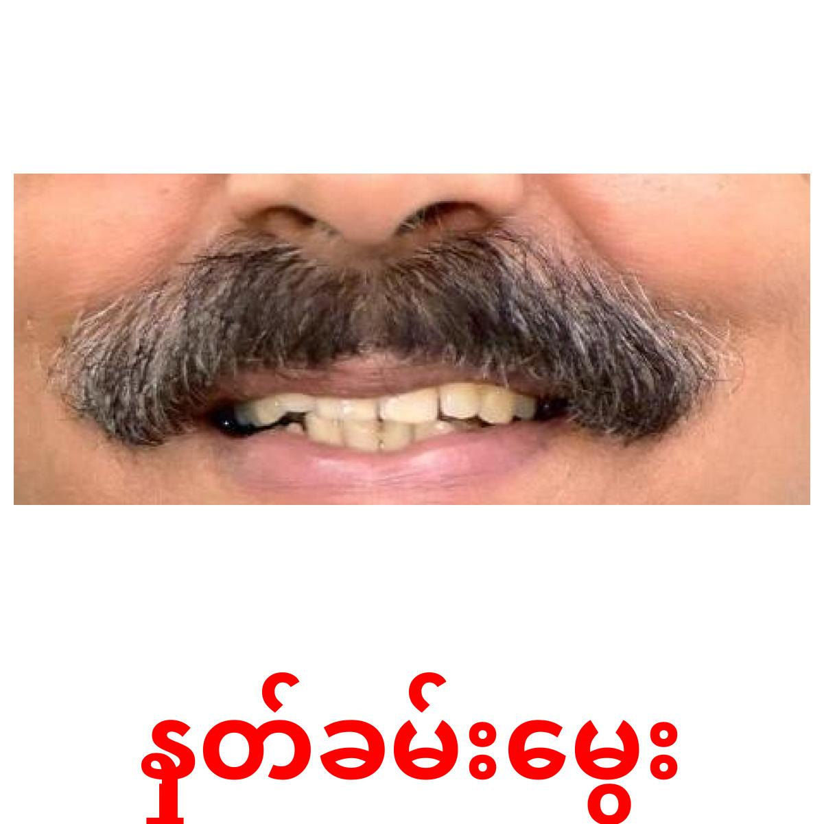 20 Printable Face Flashcards in Burmese (Free PDF)