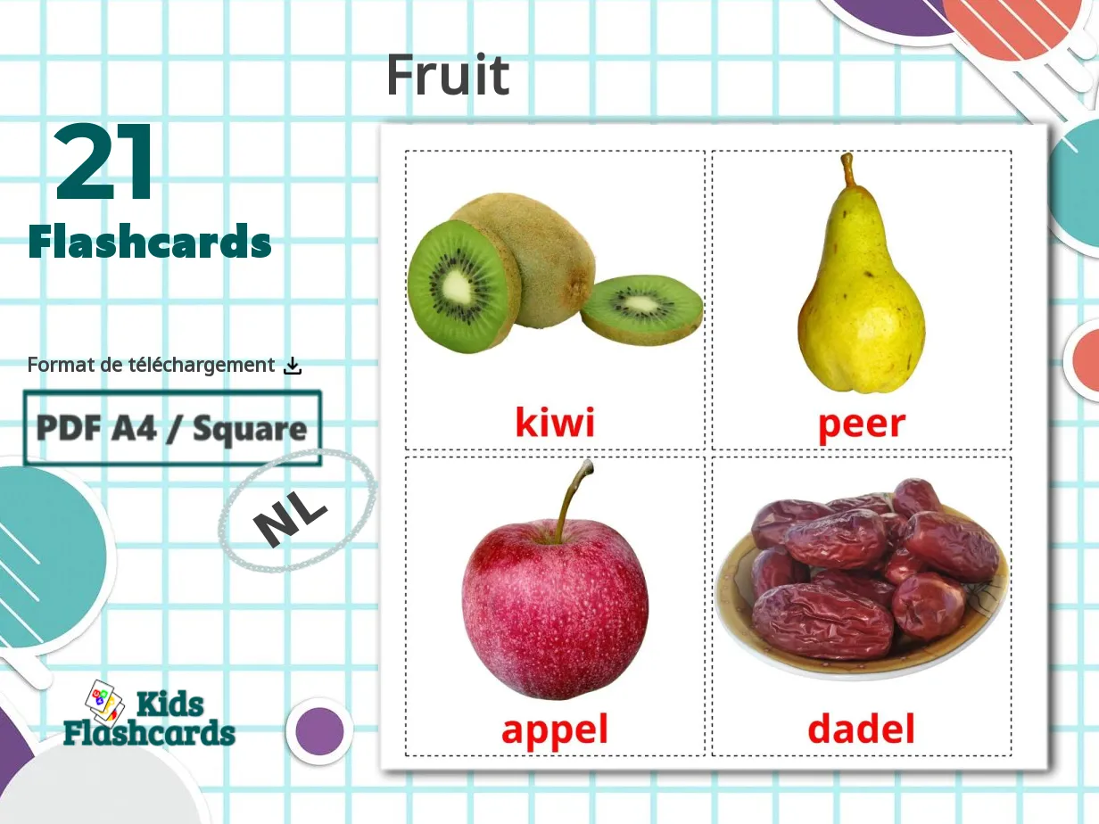 21 Cartes de Nomenclature Montessori GRATUITES Les Fruits à Imprimer en ...