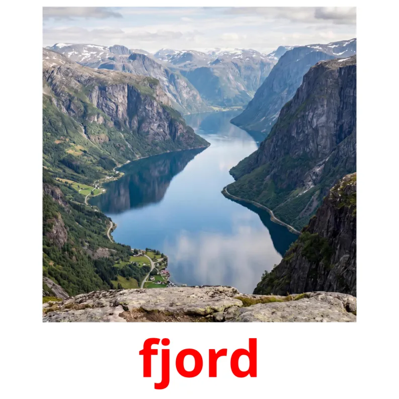 30 FREE Bodies of Water Flashcards | PDF | Norwegian Words