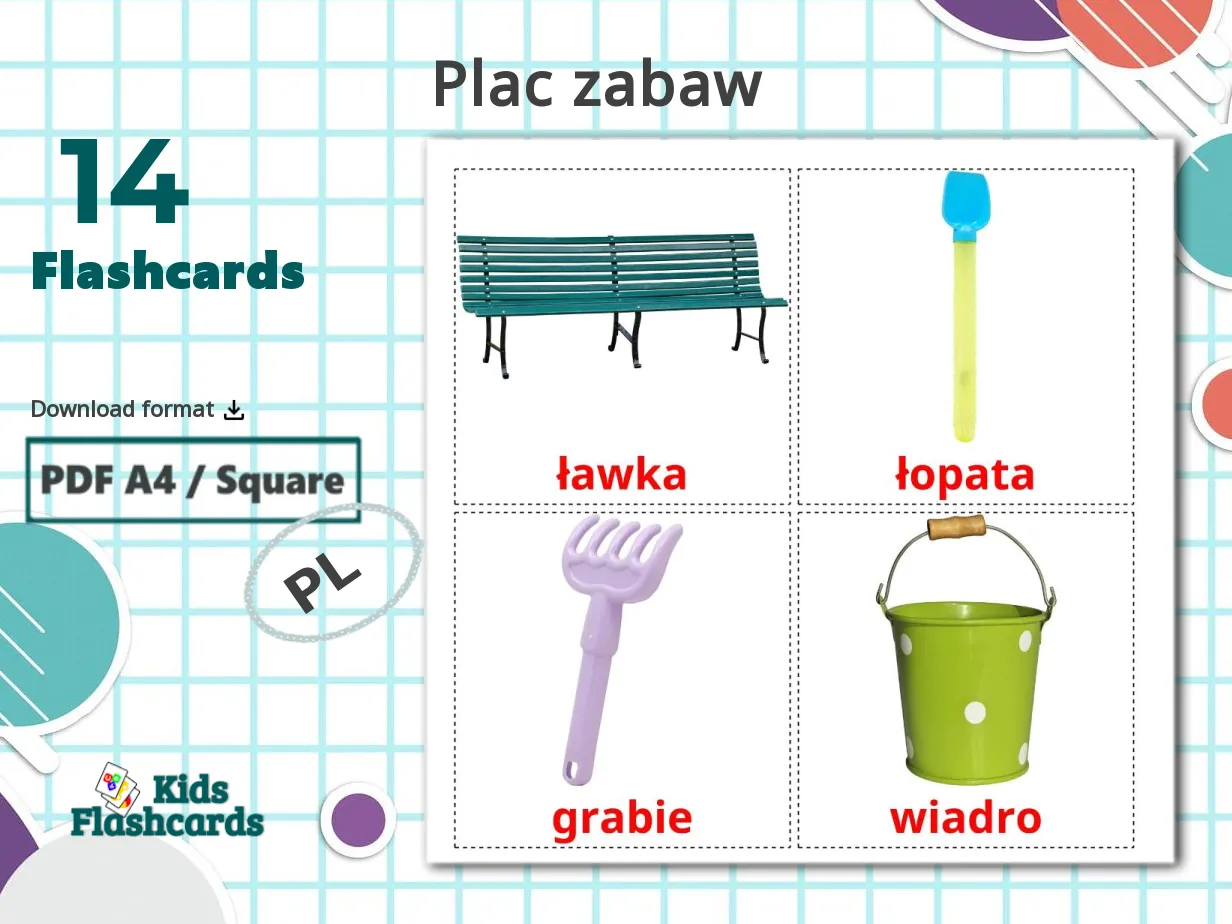 14 Printable Playground Flashcards in Polish (Free PDF)