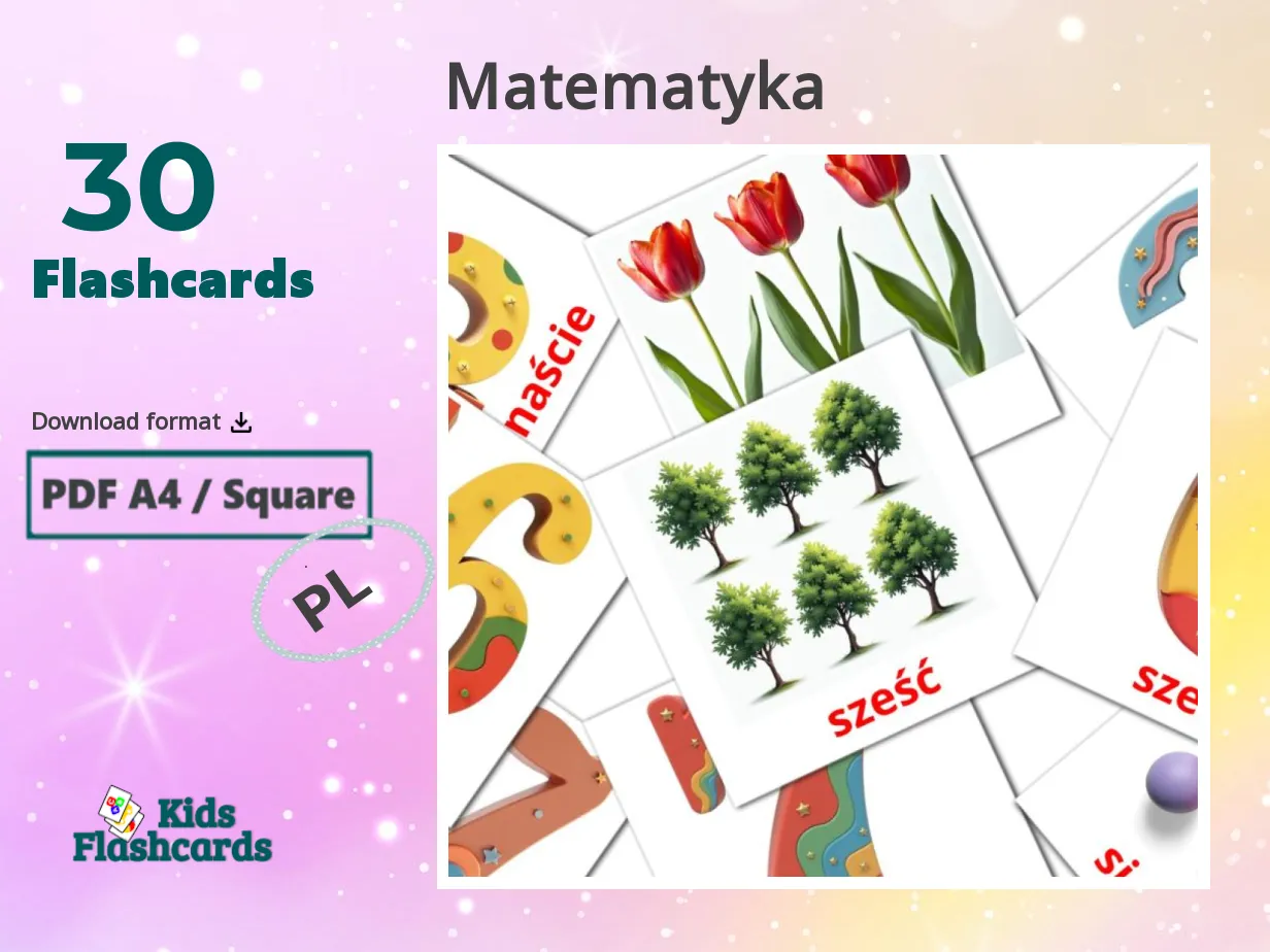 30 FREE Polish Math Flashcards | PDF