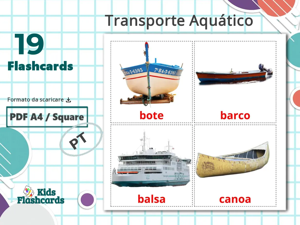 19 Flashcard GRATUITE sui Trasporto d'acqua in 4 Formati PDF | Immagini ...