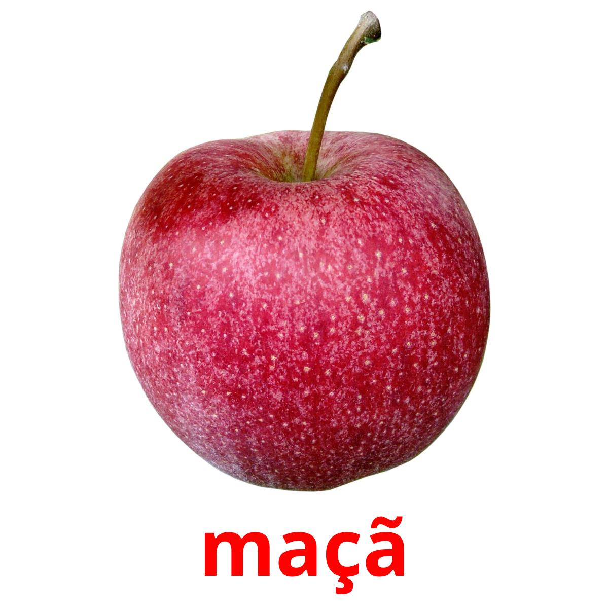 21 Printable Fruits Flashcards in Portuguese (Free PDF)