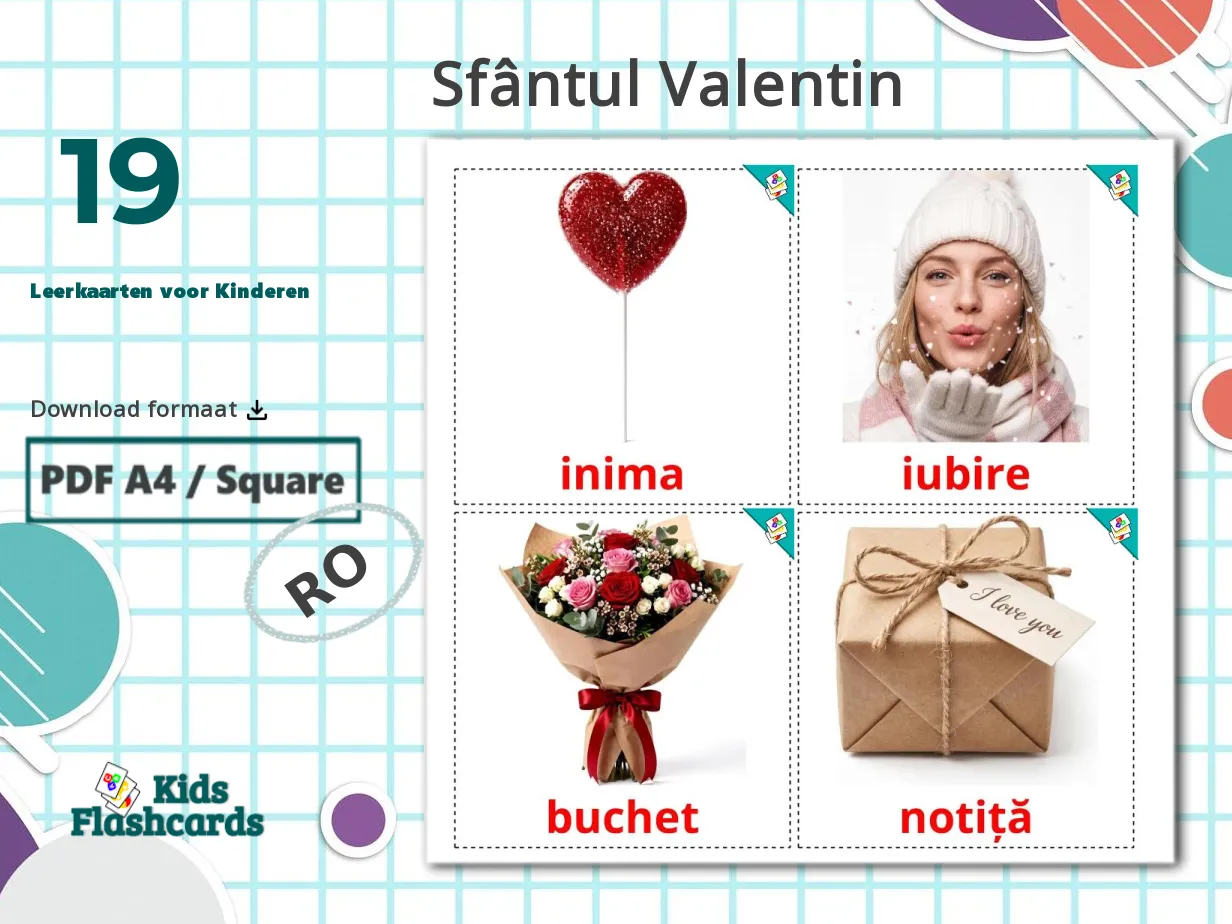 19 GRATIS Valentijnsdag Leerkaarten voor Kinderen in 4 PDF formaten ...