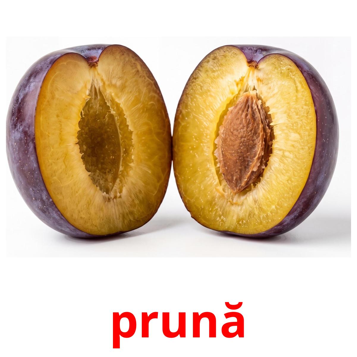 21 Printable Fruits Flashcards in Romanian (Free PDF)