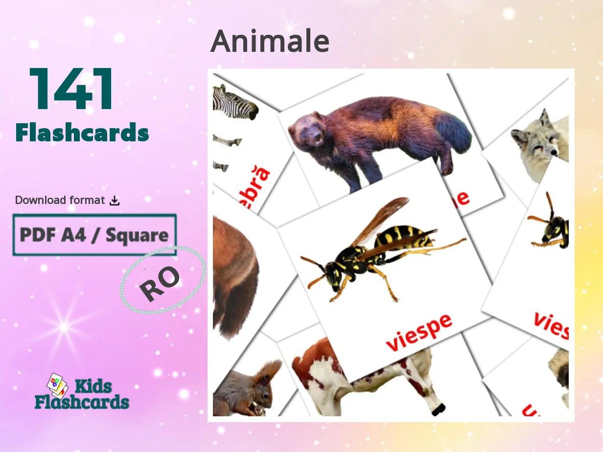 141 FREE Romanian Animals Flashcards | PDF