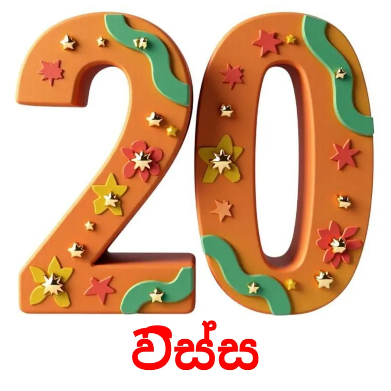 20 FREE Numbers (1-20) Flashcards | PDF | Sinhala Words