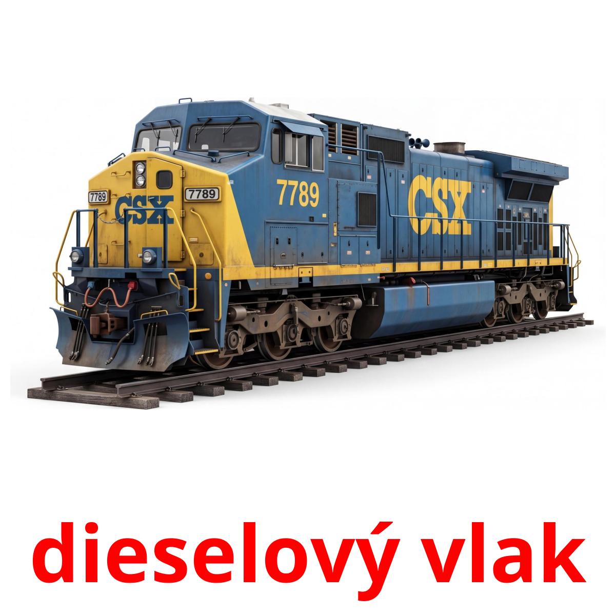 19 Printable Rail transport Flashcards in Slovak (Free PDF)