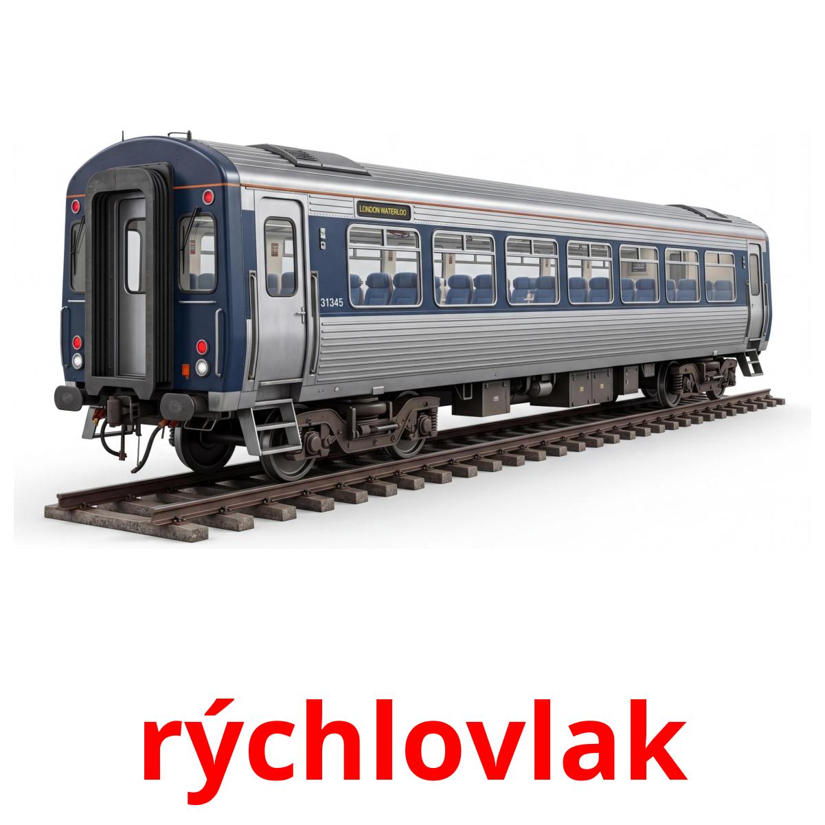 19 Printable Rail transport Flashcards in Slovak (Free PDF)