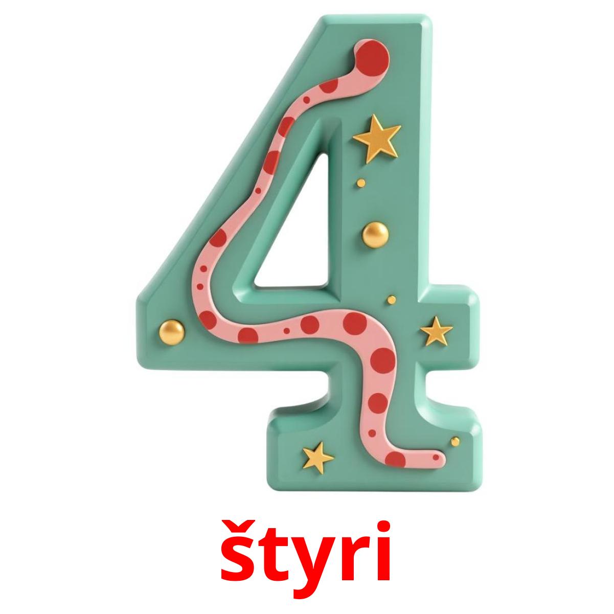 20 Printable Numbers (1-20) Flashcards in Slovak (Free PDF)