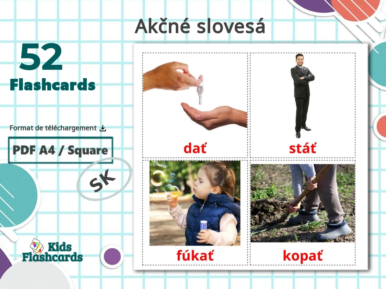 52 Cartes Nomenclature Montessori Les Verbes d'Action GRATUIT à ...