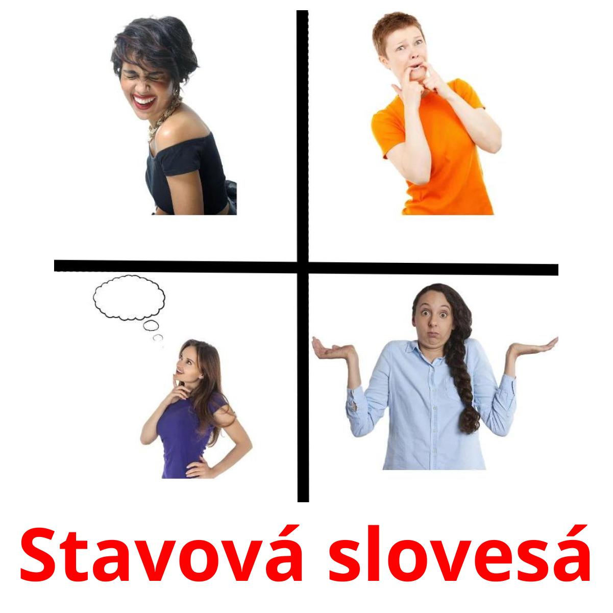 24 Printable State verbs Flashcards in Slovak (Free PDF)