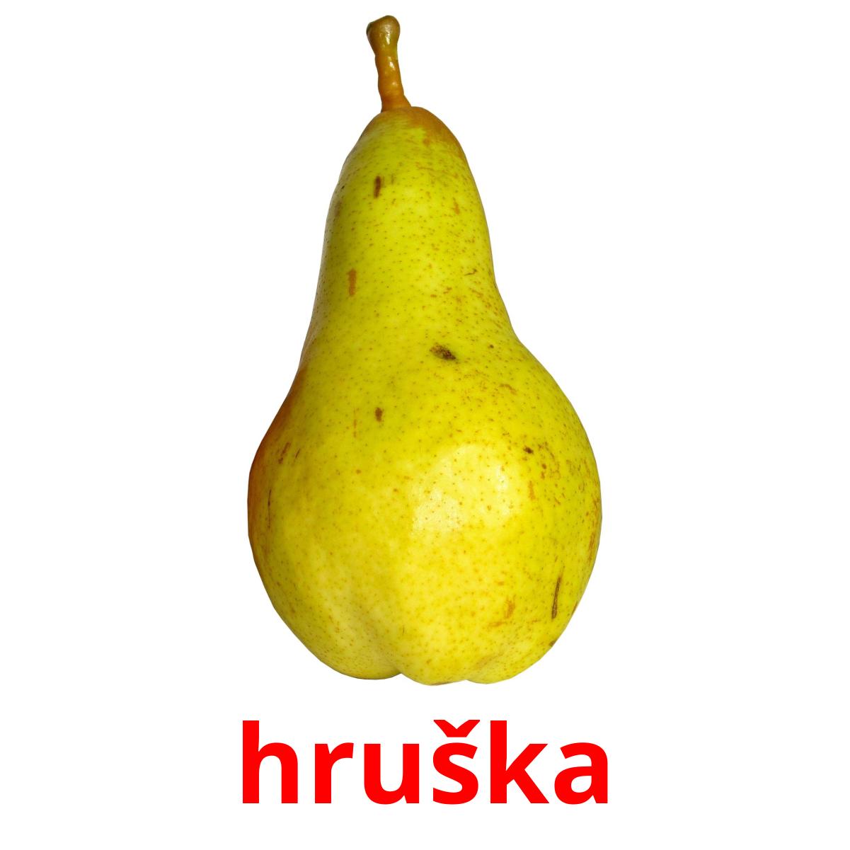21 Printable Fruits Flashcards in Slovak (Free PDF)