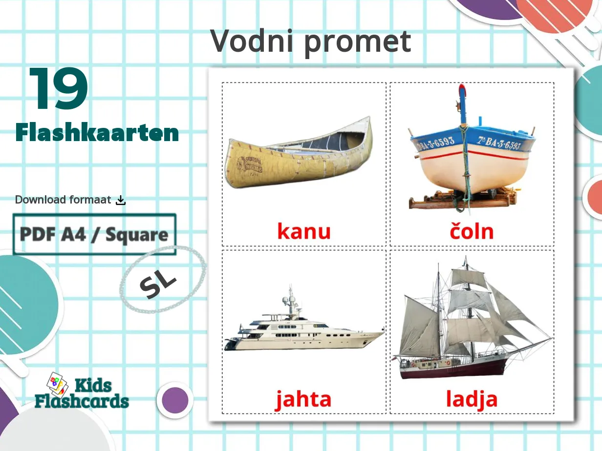 19 GRATIS Watertransport Leerkaarten voor Kinderen in 4 PDF formaten ...
