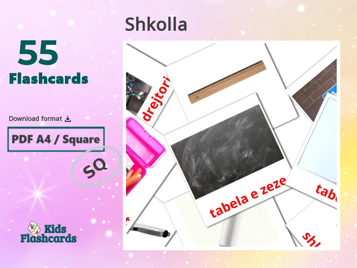 55 FREE Albanian School Flashcards | PDF