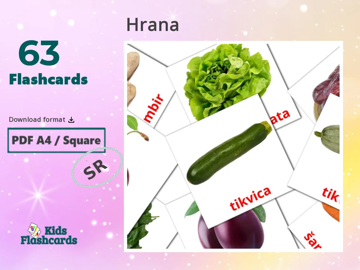 63 FREE Serbian Food Flashcards | PDF
