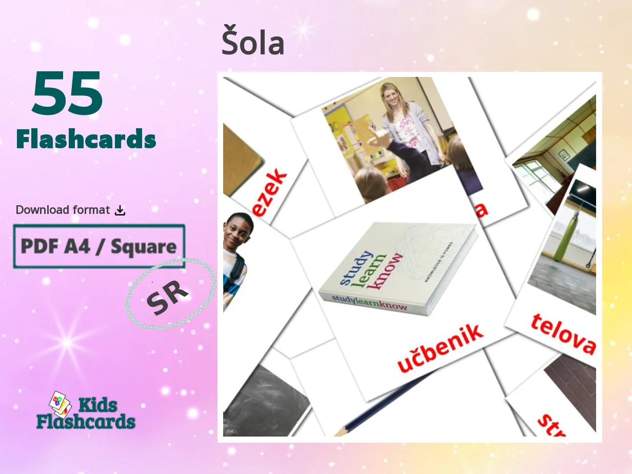 55 FREE Serbian School Flashcards | PDF