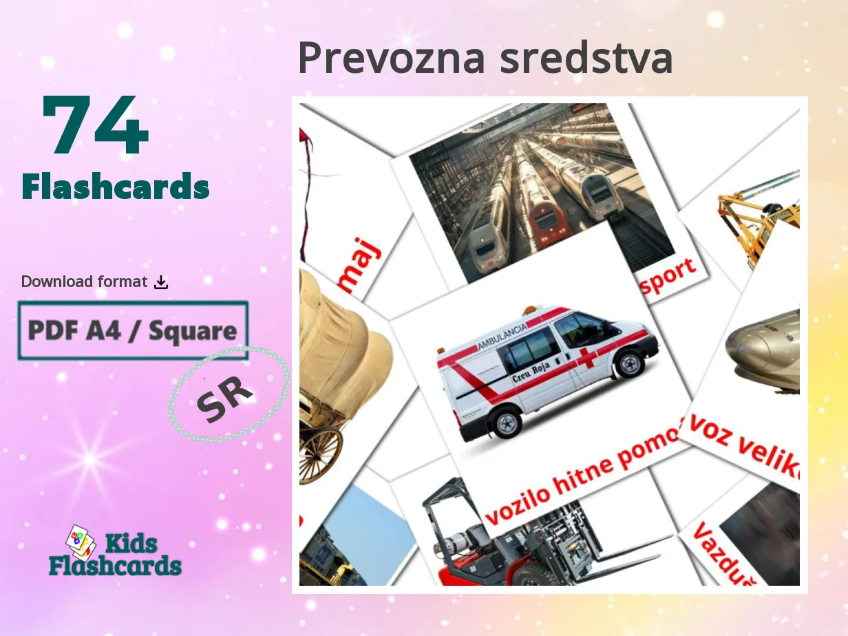74 FREE Serbian Transport Flashcards | PDF
