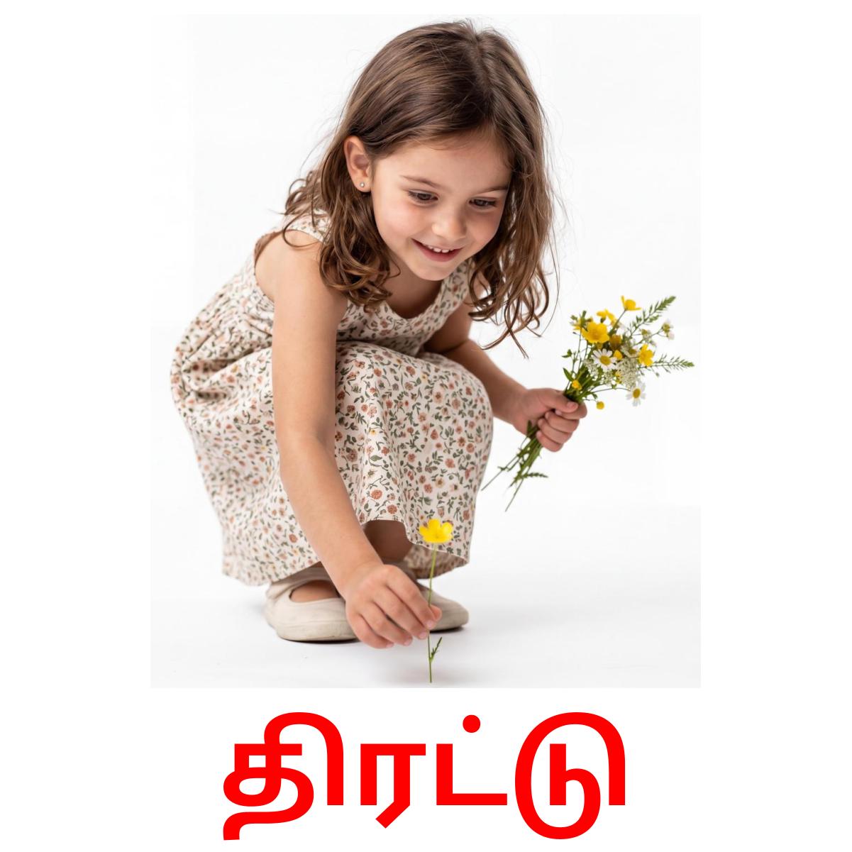 51 FREE Action verbs Flashcards | PDF | Tamil Words