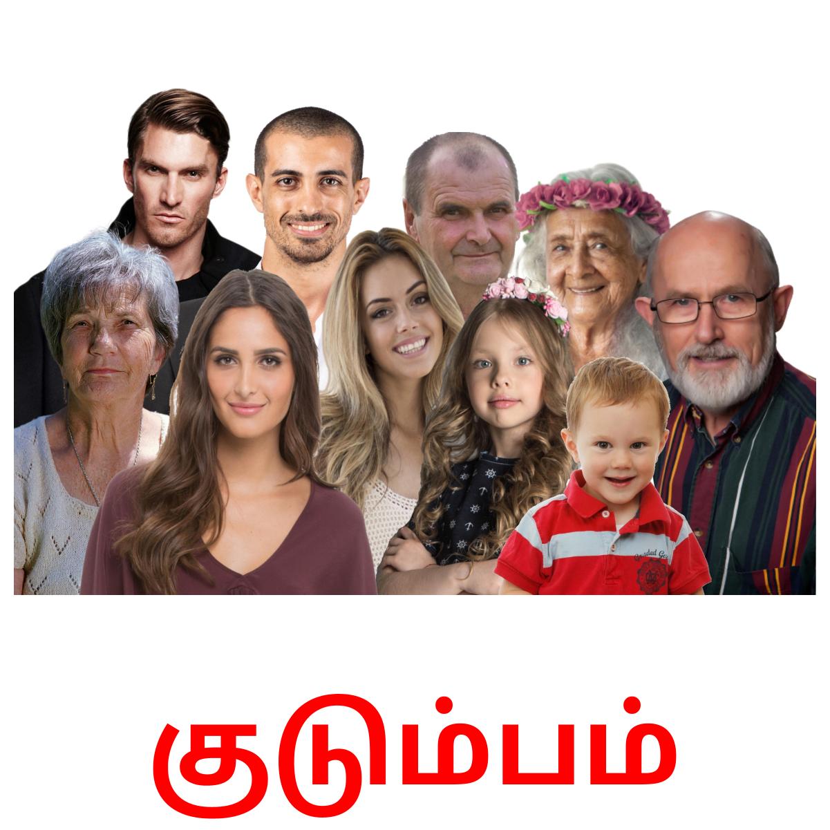 32 Printable Family members Flashcards in Tamil (Free PDF)