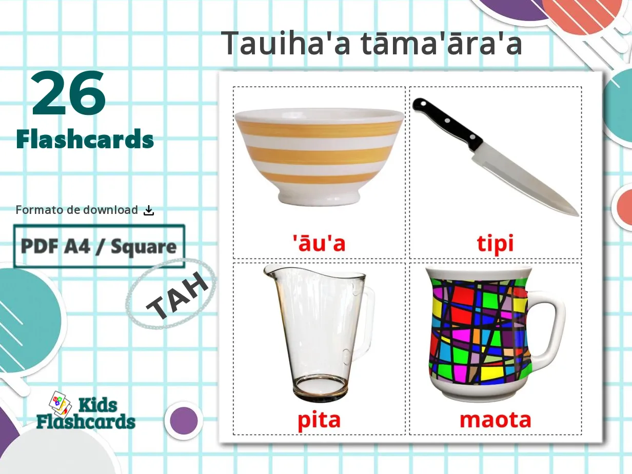 26 Cartões linguagem de Louças e talheres GRÁTIS em 4 formatos PDF ...