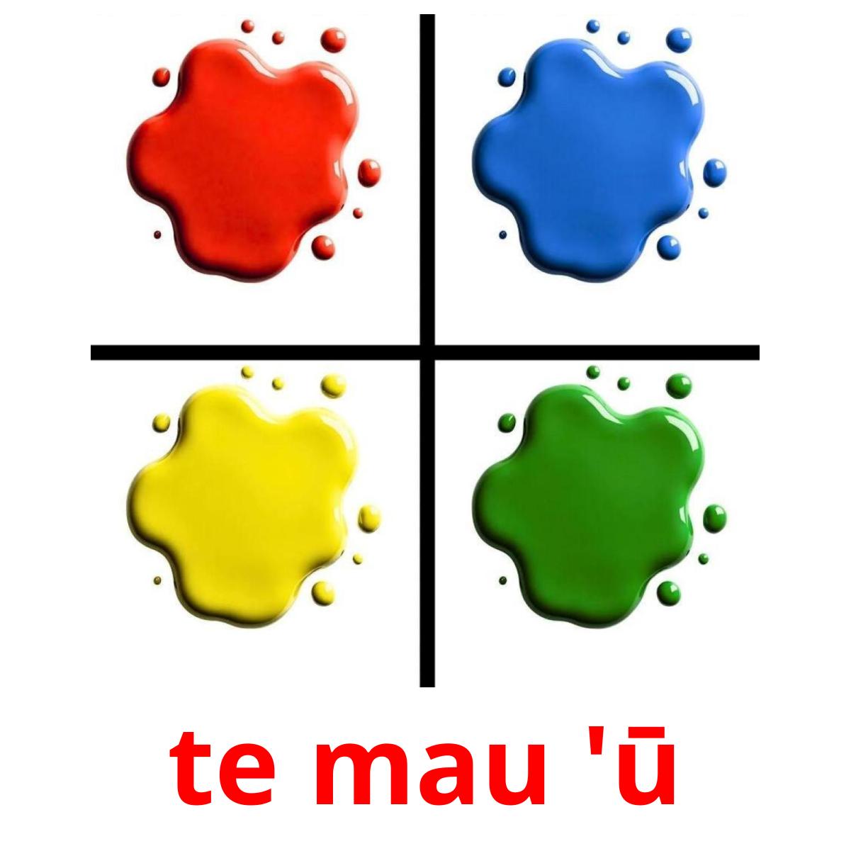 21 Tarjetas de Aprendizaje de Colores GRATIS en PDF | Imágenes en Tahitiano