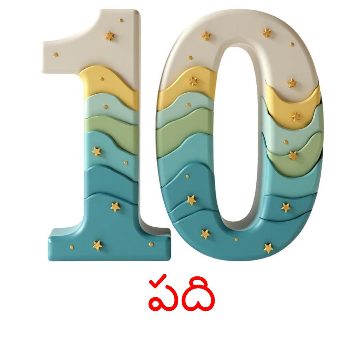 20 FREE Numbers (1-20) Flashcards | PDF | Telugu Words