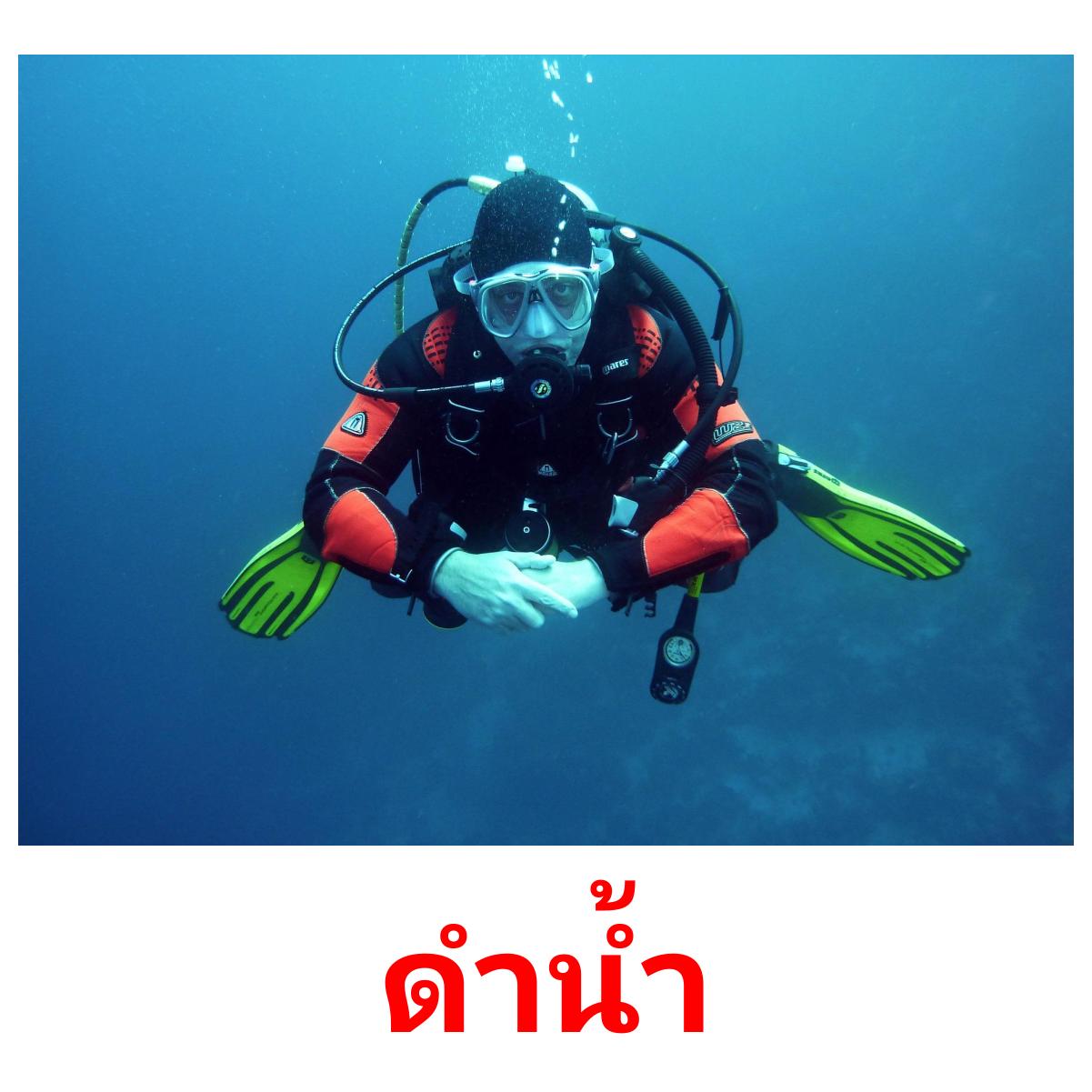 22 Movement verbs Flashcards in PDF | Thai Pictures