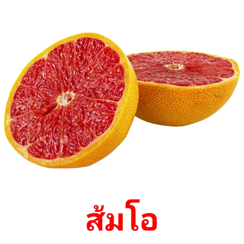 20 FREE Fruits Flashcards | PDF | Thai Words