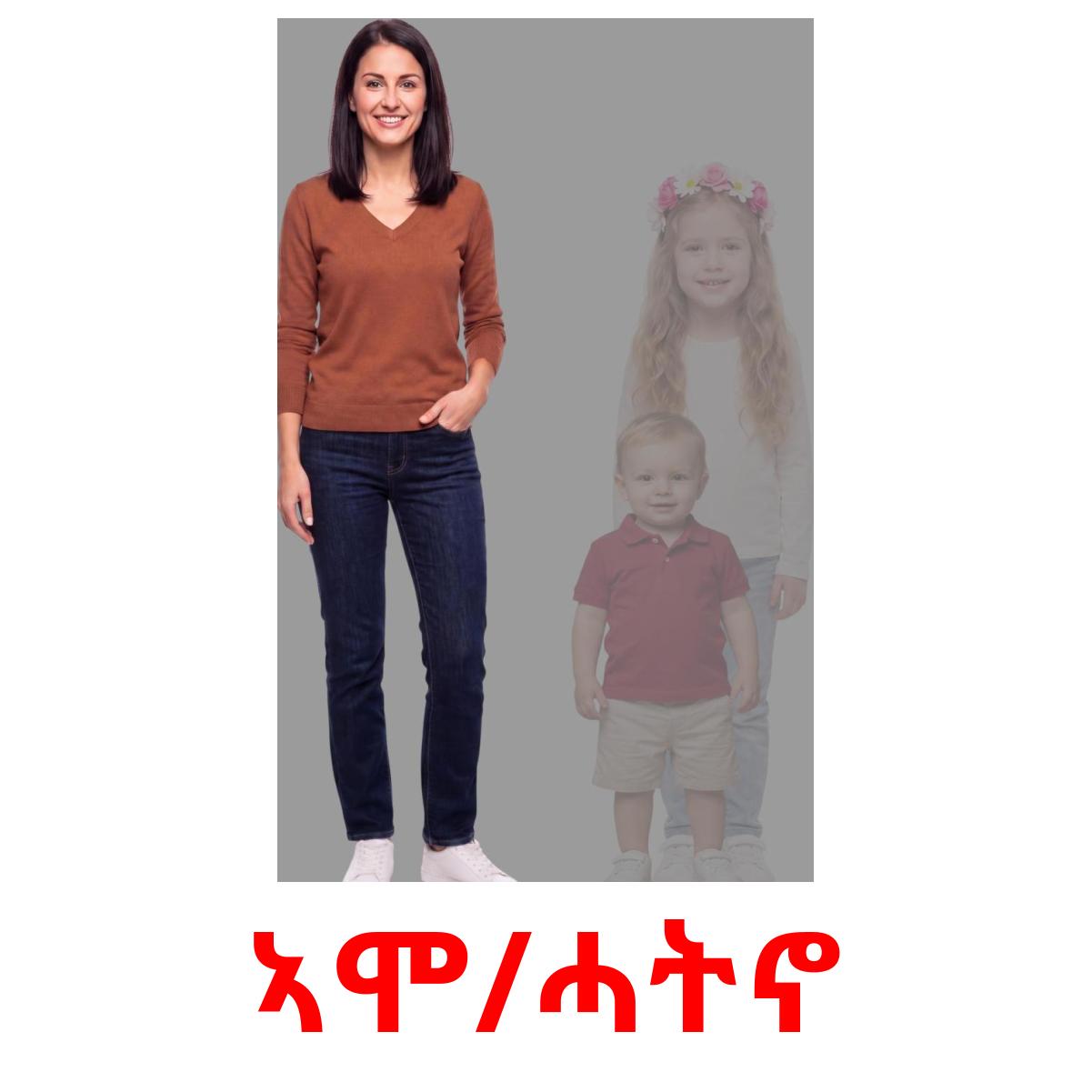 32 Printable Family members Flashcards in Tigrigna (Free PDF)