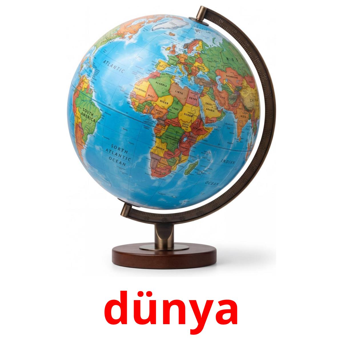 37 Printable Classroom objects Flashcards in Turkish (Free PDF)
