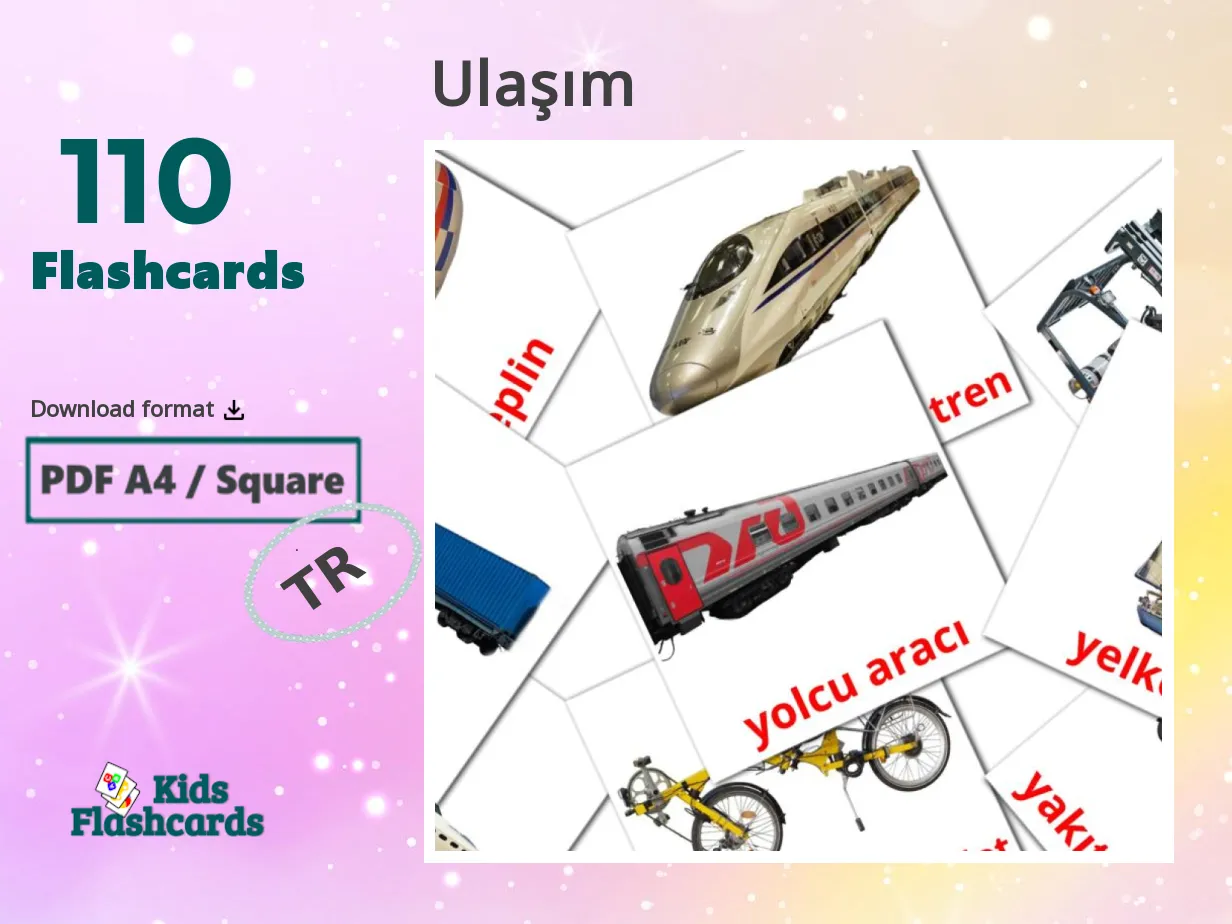 110 FREE Turkish Transport Flashcards | PDF