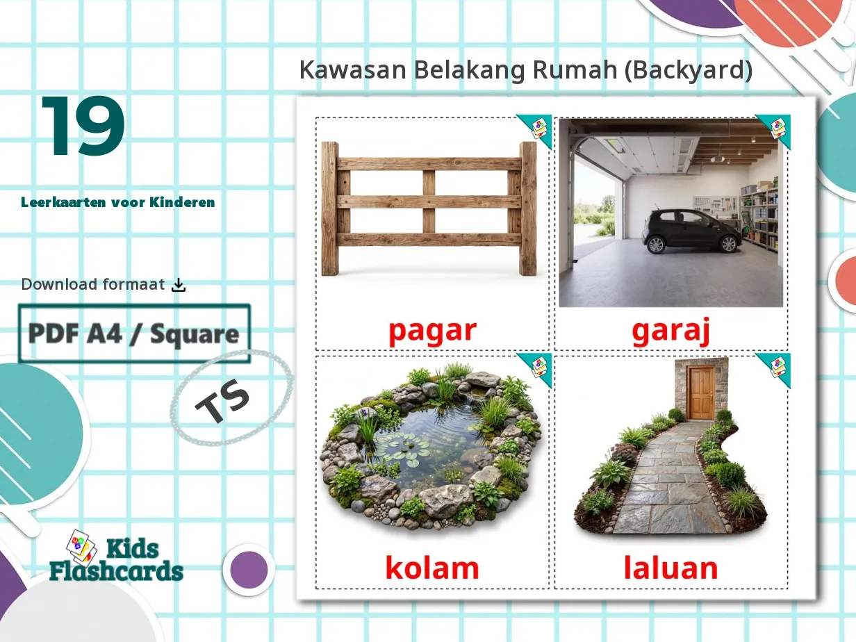 19 GRATIS Tuin Leerkaarten voor Kinderen in 4 PDF formaten | Malay ...