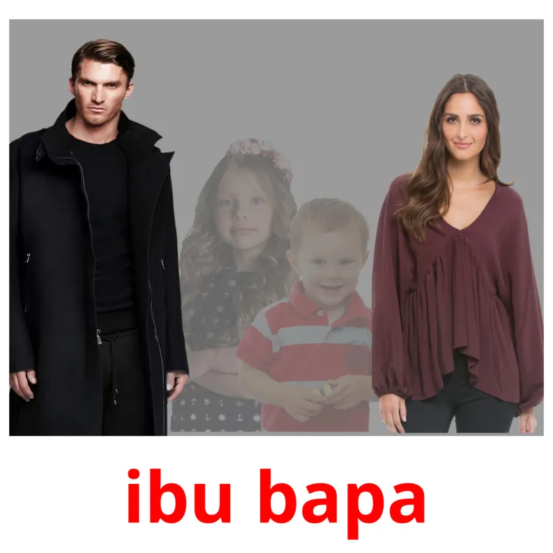 32 FREE Family members Flashcards in 4 PDF formats | Malay Pictures