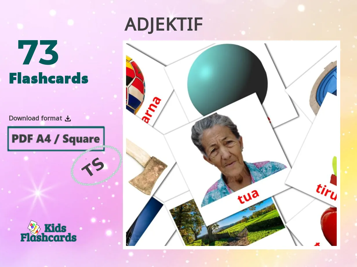 73 FREE Malay Adjectives Flashcards | PDF