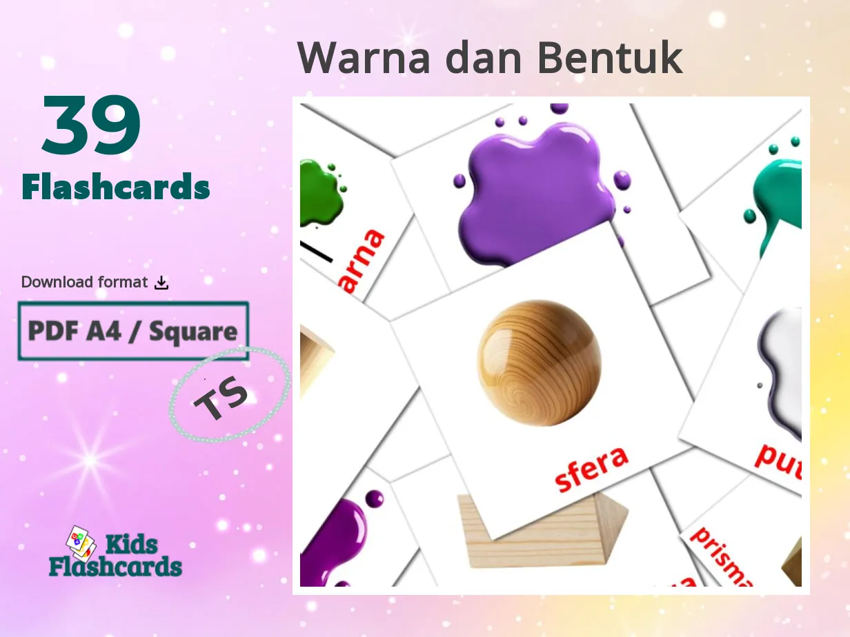 39 FREE Malay Colors and shapes Flashcards | PDF