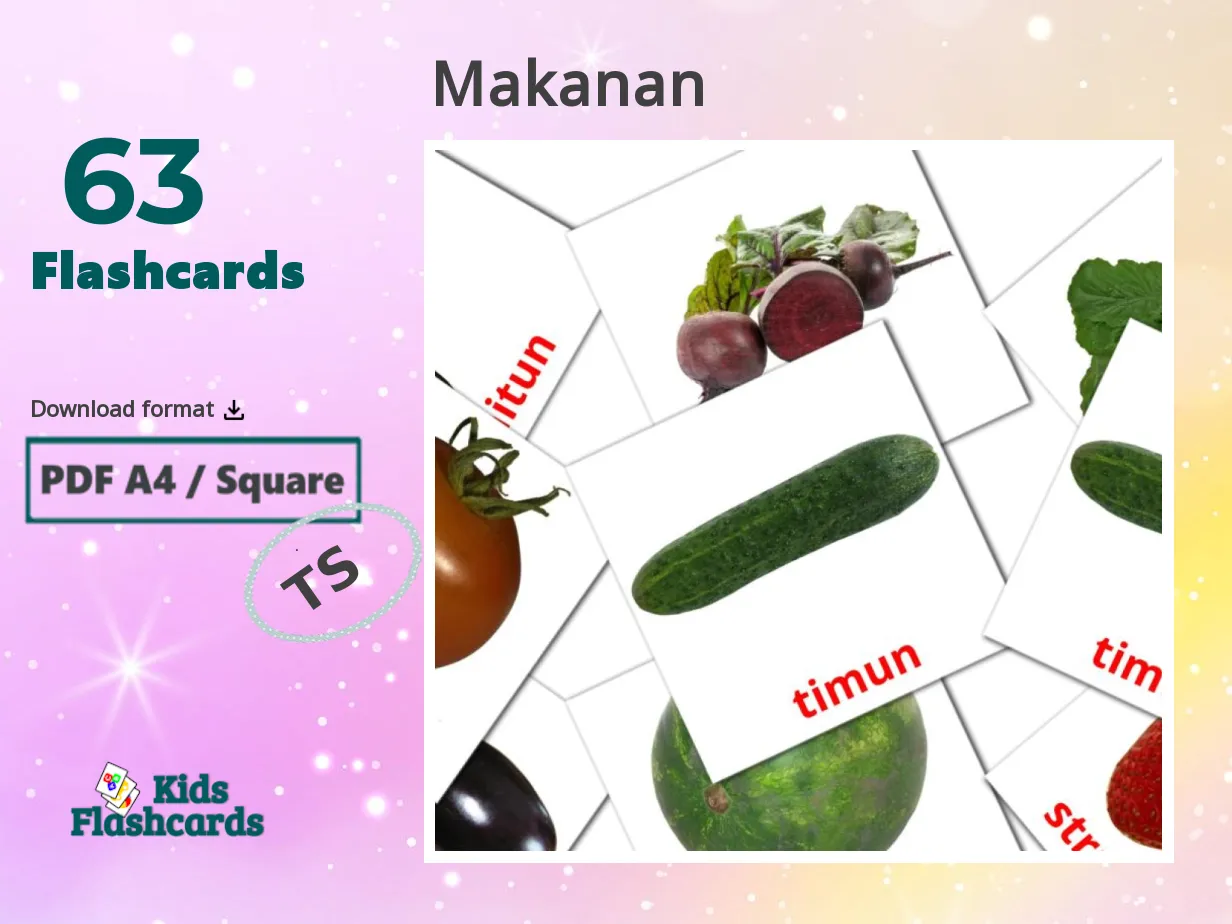 63 FREE Malay Food Flashcards | PDF