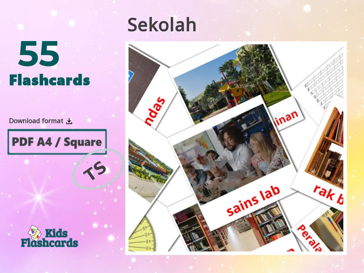 55 FREE Malay School Flashcards | PDF