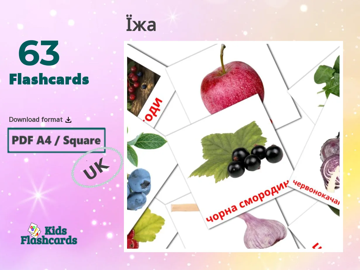 63 FREE Ukrainian Food Flashcards | PDF