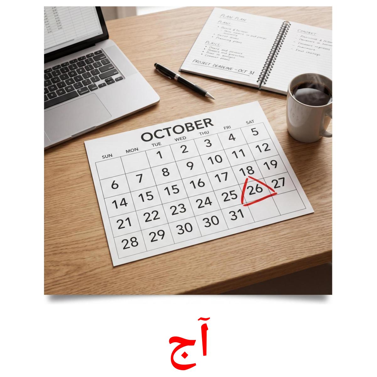 13 Printable Days of Week Flashcards in Urdu (Free PDF)