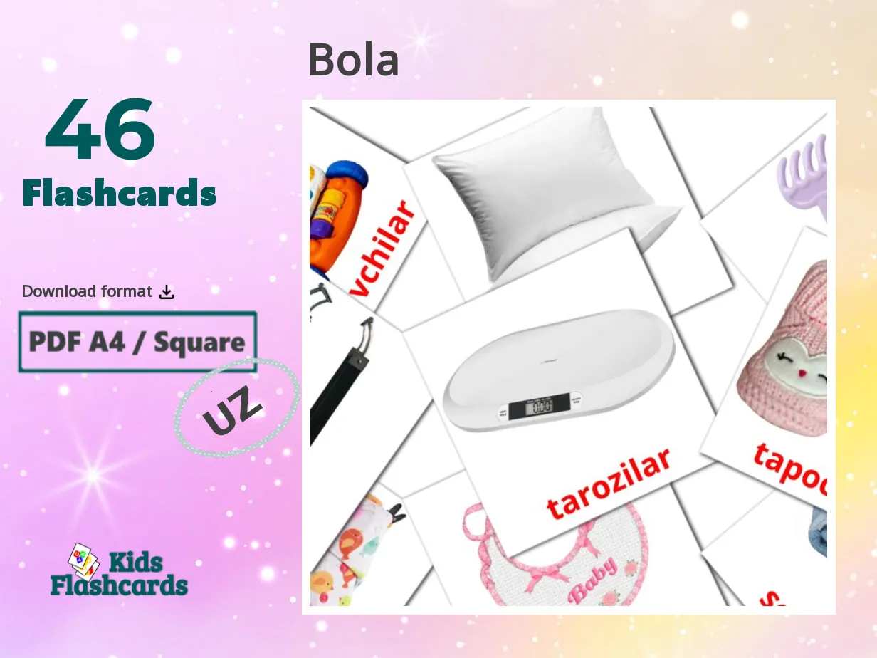 46 FREE Uzbek Baby Flashcards | PDF
