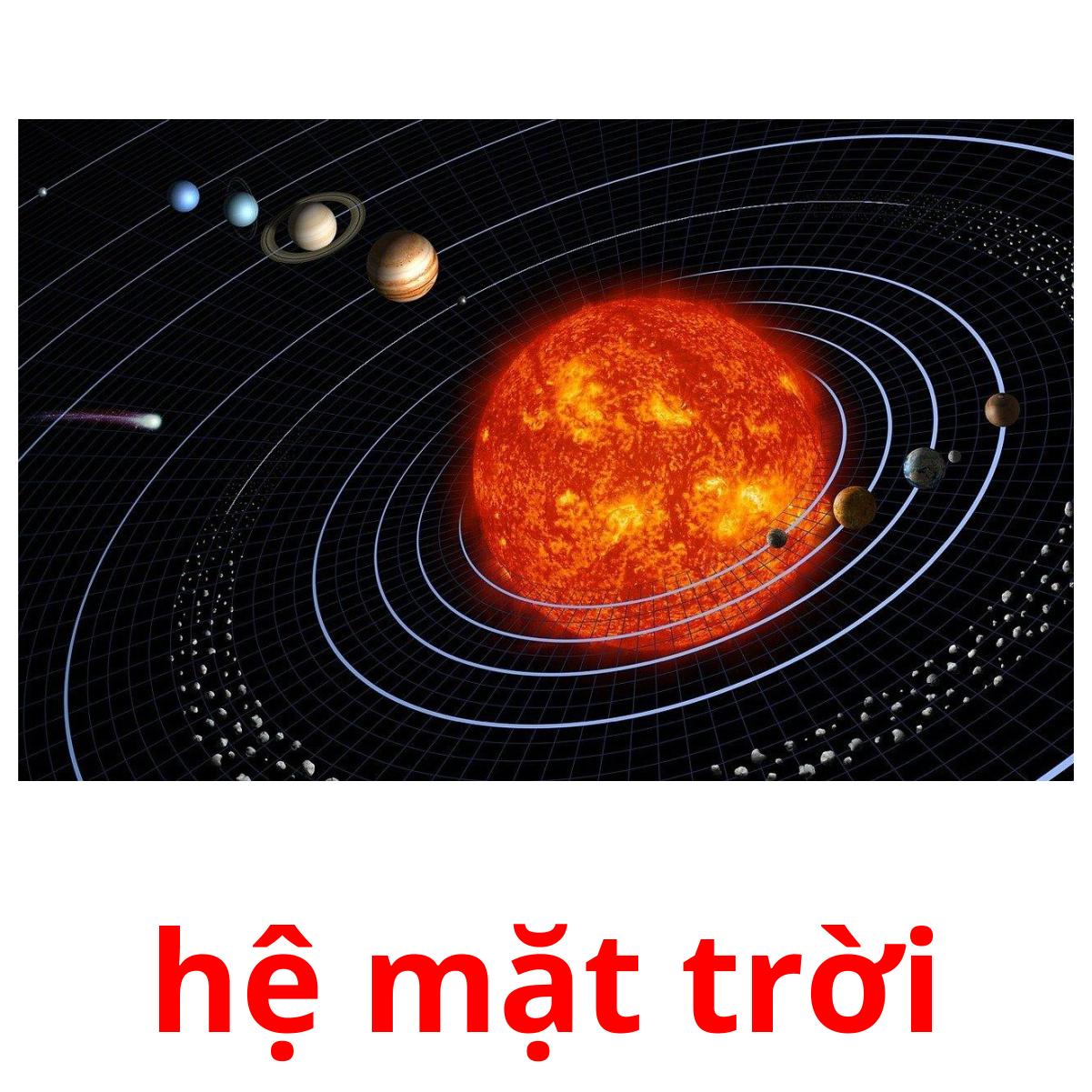 21 FREE Solar System Flashcards in 4 PDF formats | Vietnamese Pictures
